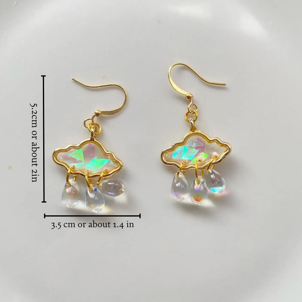 RAIN CLOUD EARRINGS (PAIR) – Ashlen