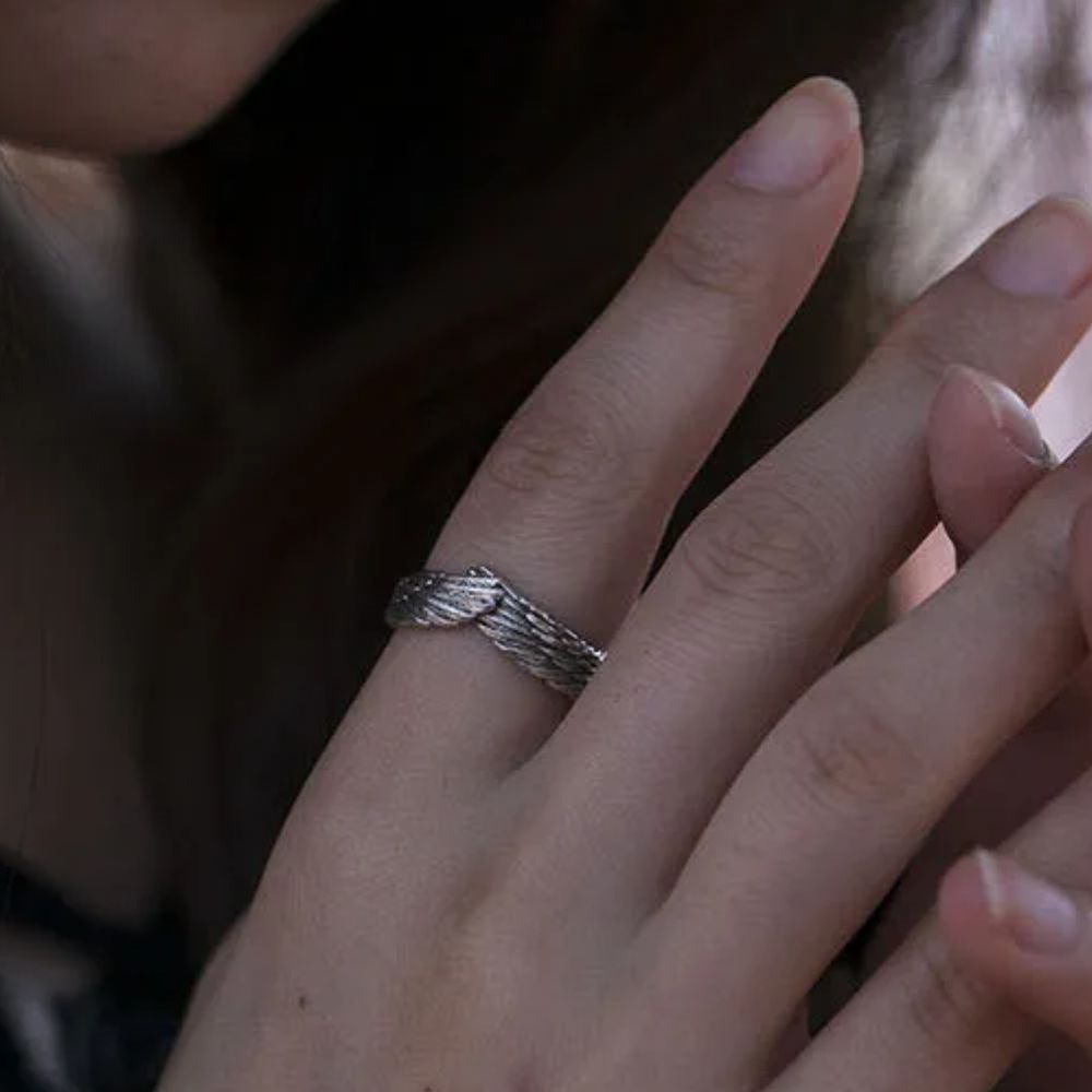 RETRO PUNK ANGEL WING RING (ADJUSTABLE) – Ashlen