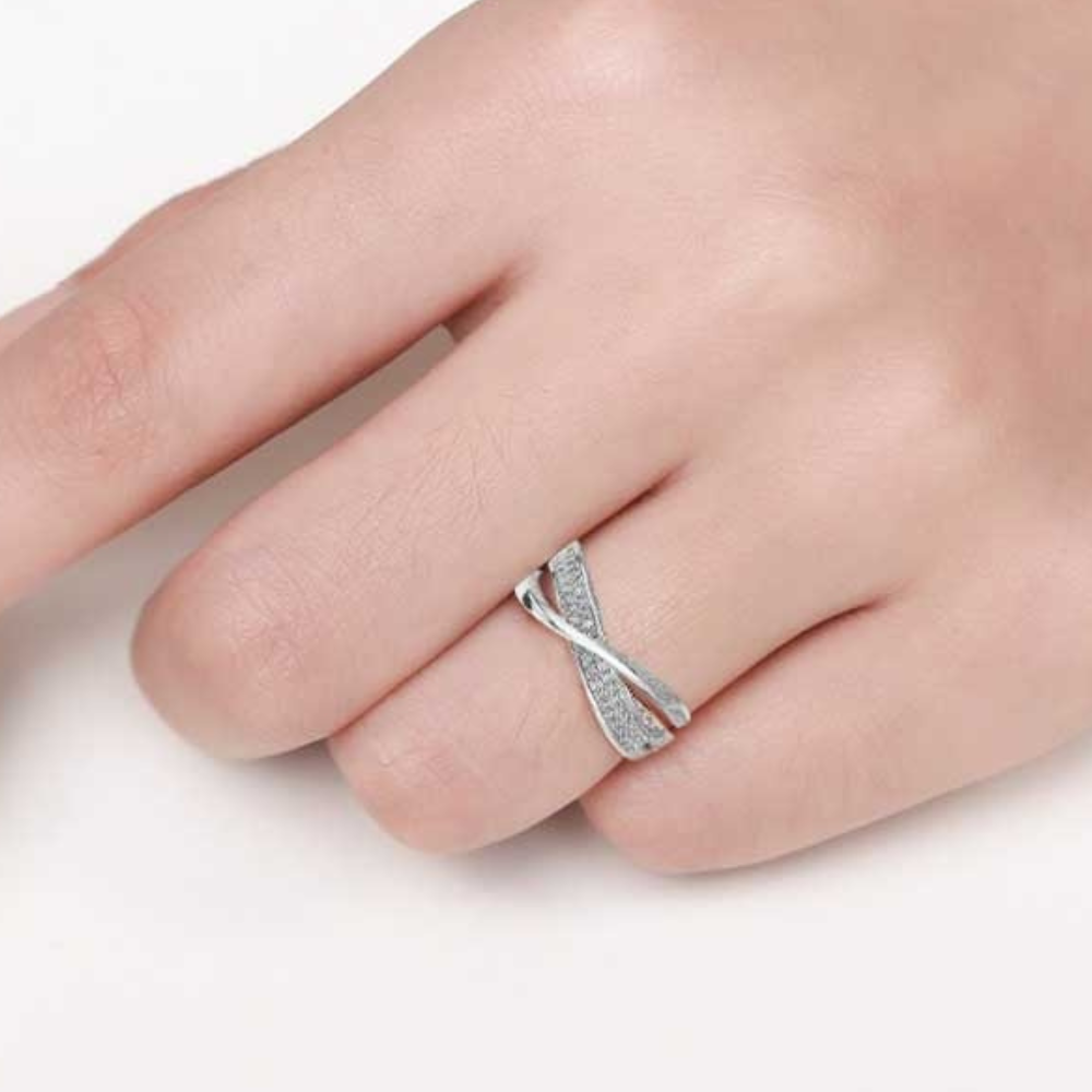 WOVEN CROSSOVER RING – Ashlen