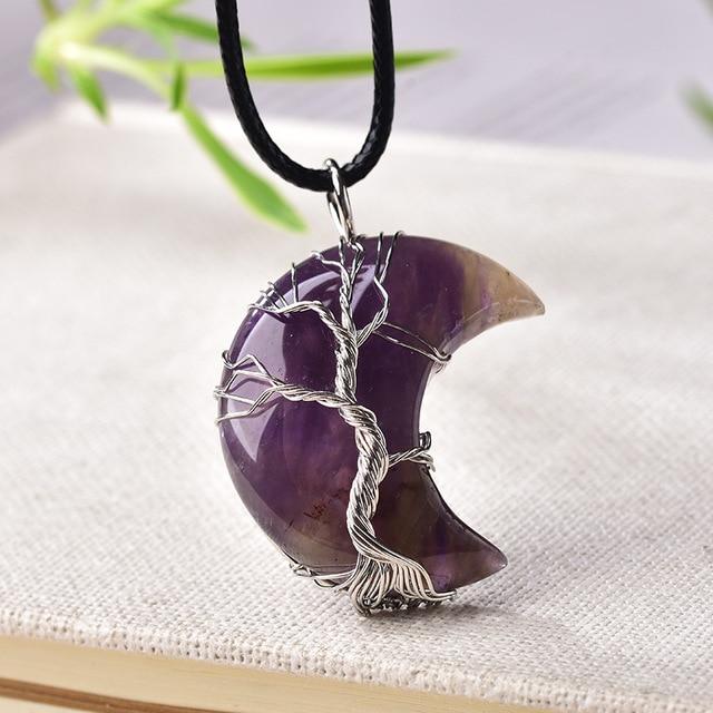 "TREE OF LIFE" CRESCENT NECKLACE – Ashlen